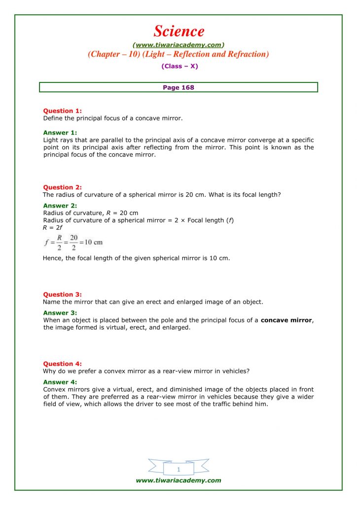 10-Science-NcertSolutions-Chapter-10-Intext-page-168-1 | Tiwari Academy ...