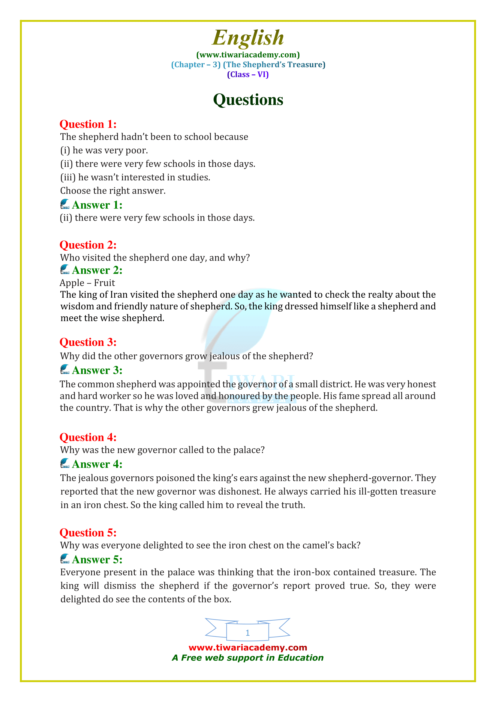 NCERT Solutions For Class 6 English 2022 ncert-solutions-for-class-6-english-2022