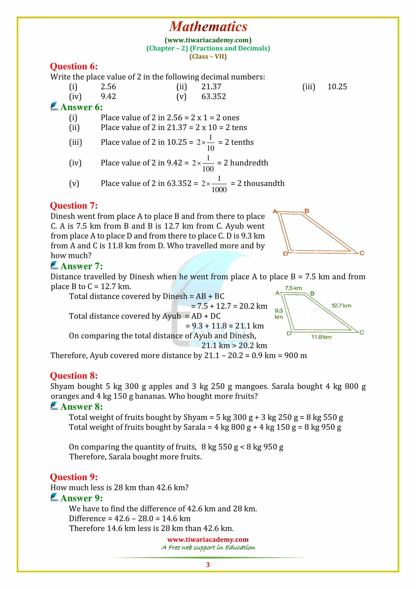 CBSE NCERT Class 7 Maths Chapter 2 Exercise 2.5 Solution (2022-2023).
