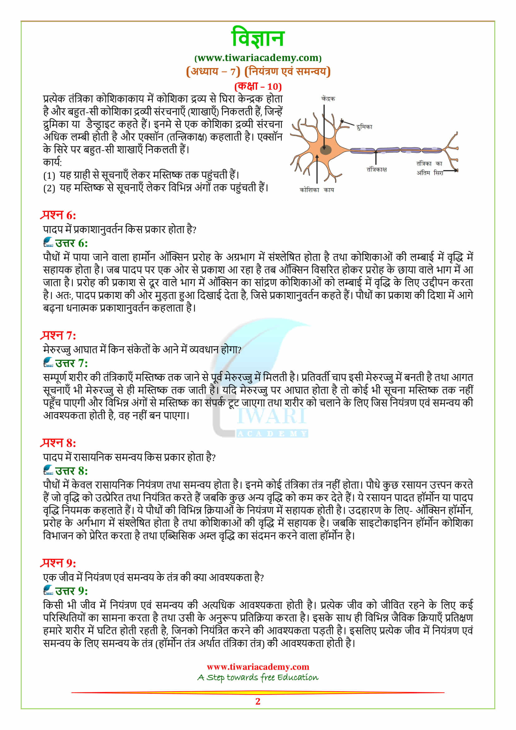 NCERT Solutions for Class 10 Science Chapter 7 updated for 2022-23 PDF