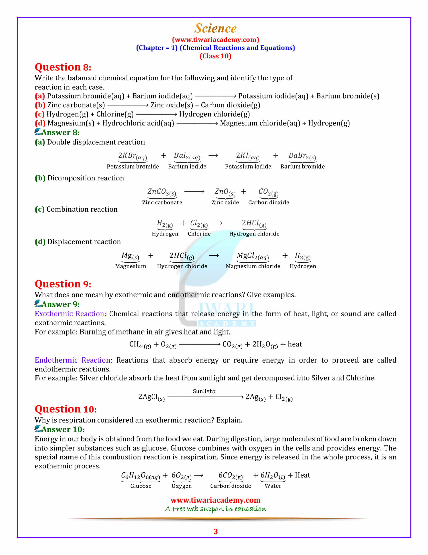 NCERT Solutions for Class 10 Science Chapter 1 in PDF for 2022-2023.