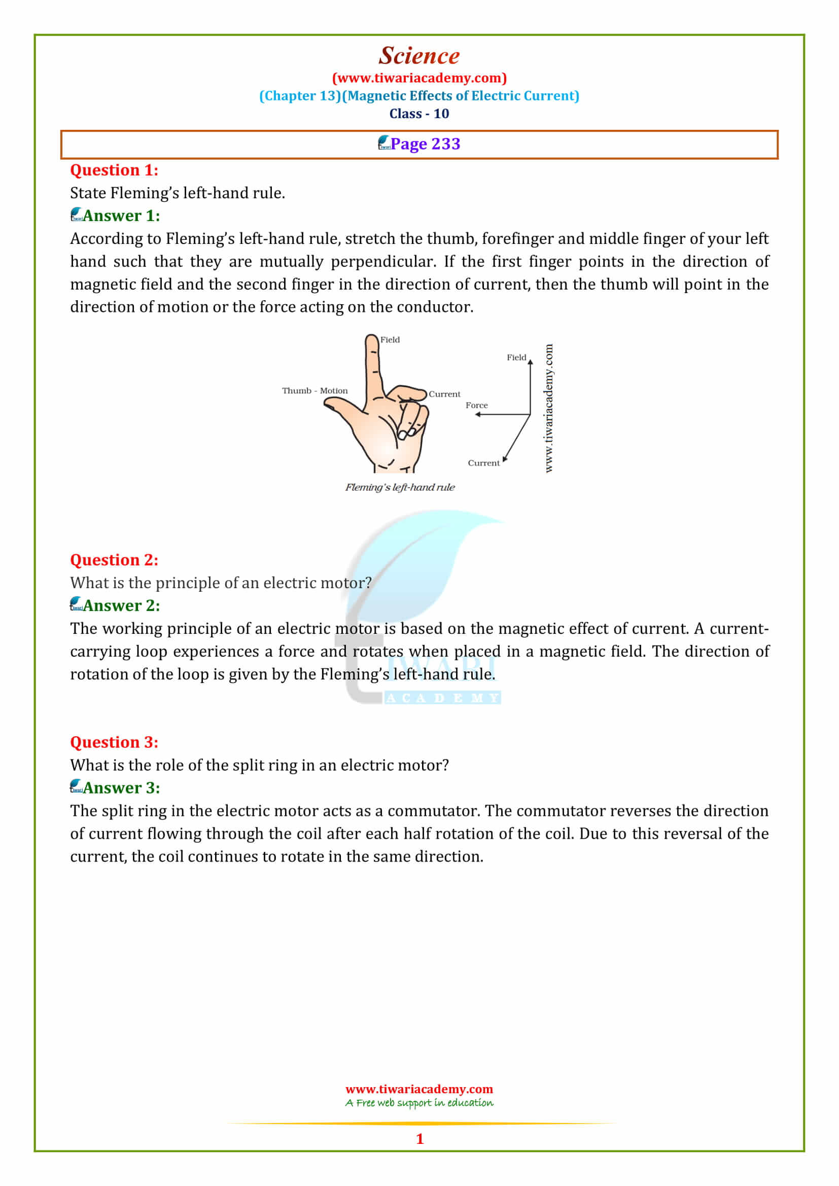 NCERT Solutions for Class 10 Science Chapter 13 for session 2022-23.