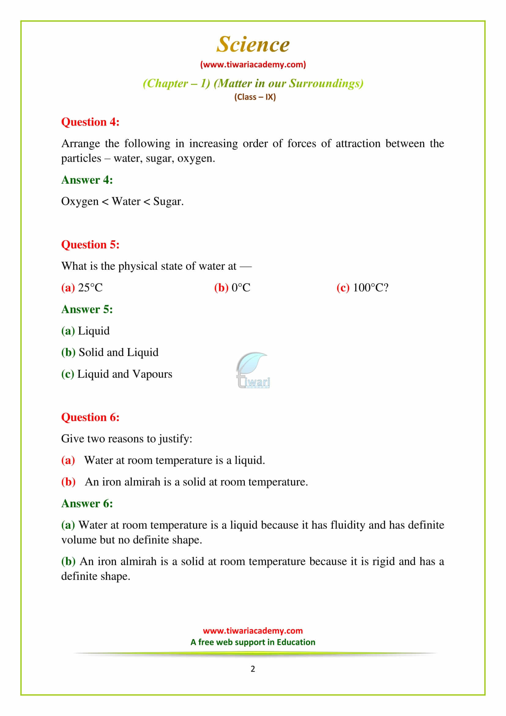 NCERT Solutions for Class 9 Science Chapter 1 in PDF for 2022-23.