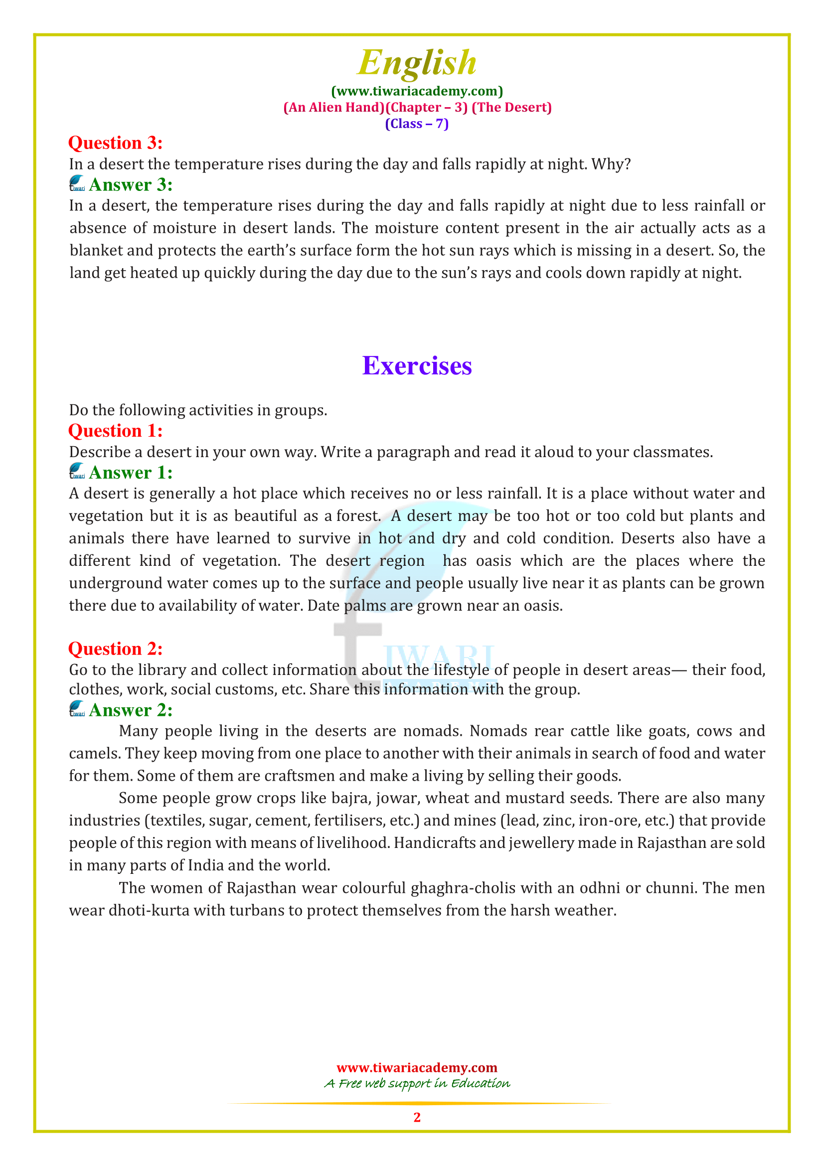 NCERT Solutions for Class 7 English Honeycomb for session 2022-2023.