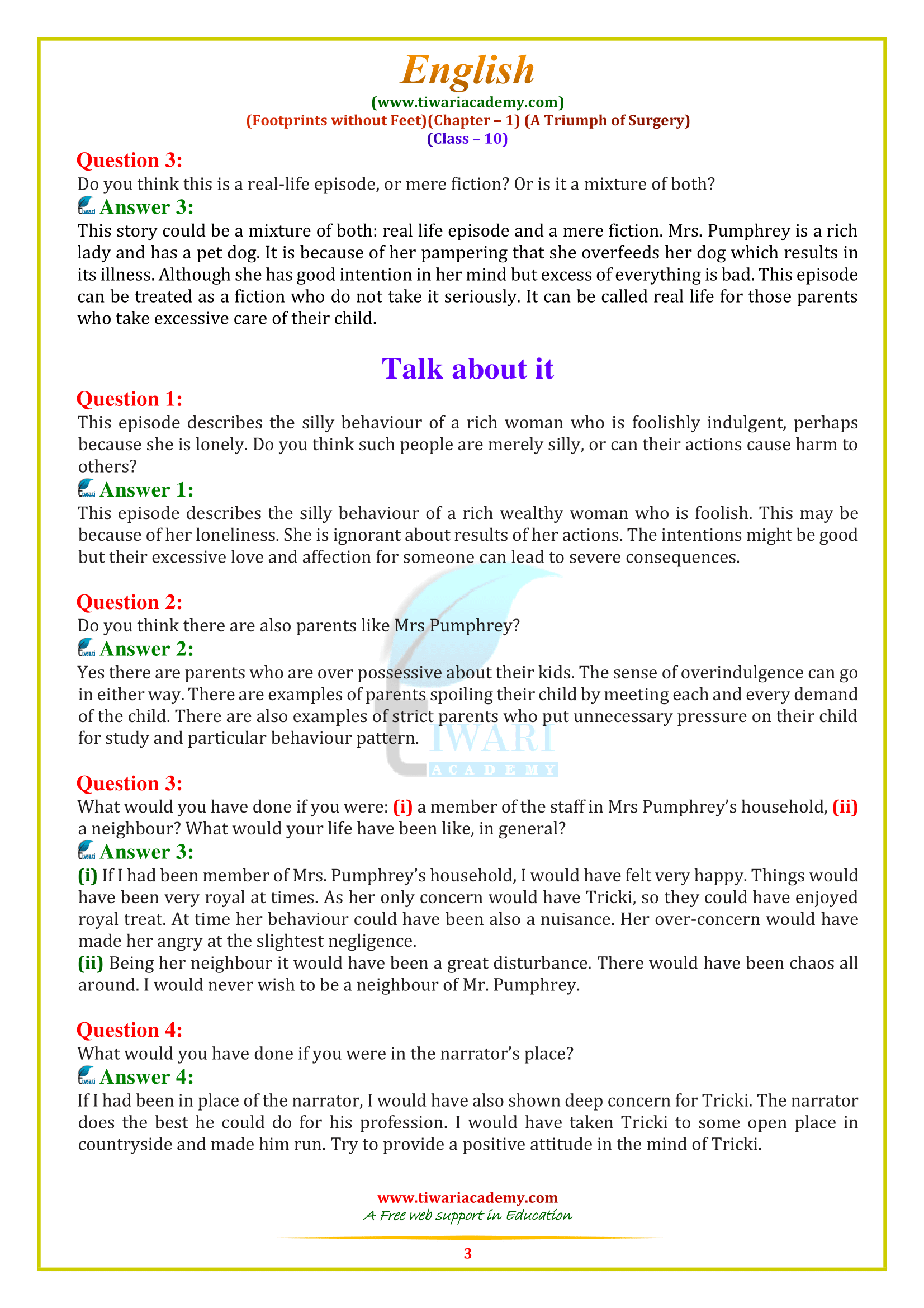 NCERT Solutions For Class 10 English Supplementary Chapter 1 ncert-solutions-for-class-10-english-supplementary-chapter-1