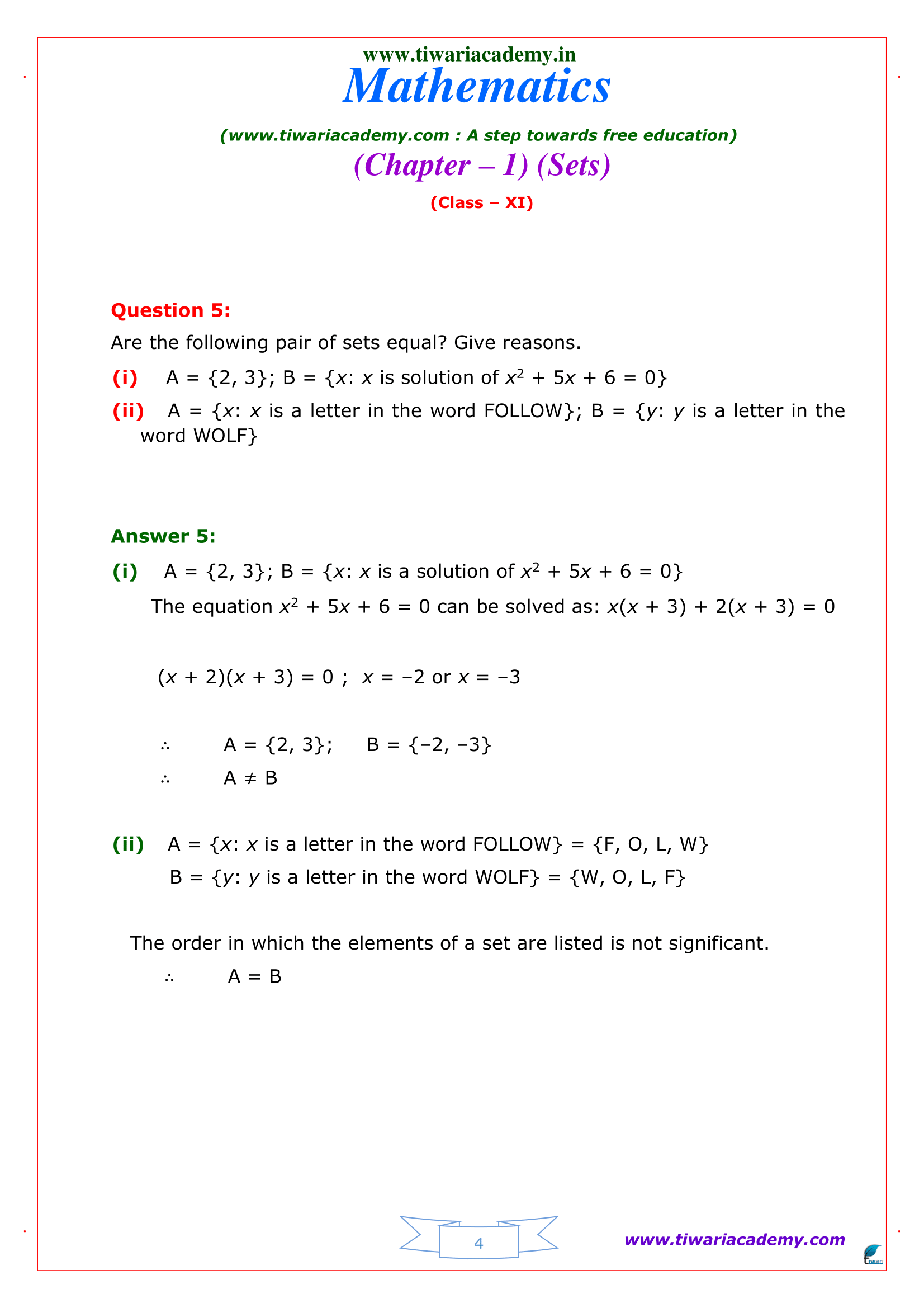 NCERT Solutions For Class 11 Maths Chapter 1 Sets Updated 2022 2023 ncert-solutions-for-class-11-maths-chapter-1-sets-updated-2022-2023
