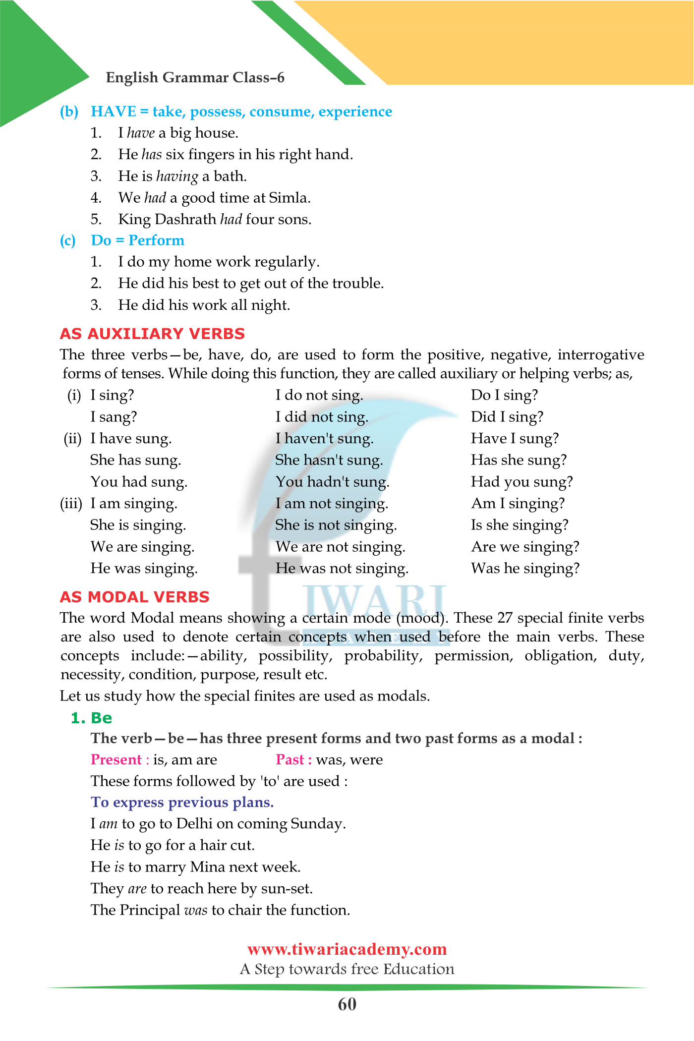 Class 6 English Grammar Chapter 13 Special Finite Verbs Auxiliary Verb Class 6 English Grammar Chapter 13 Special Finite Verbs Auxiliary Verb