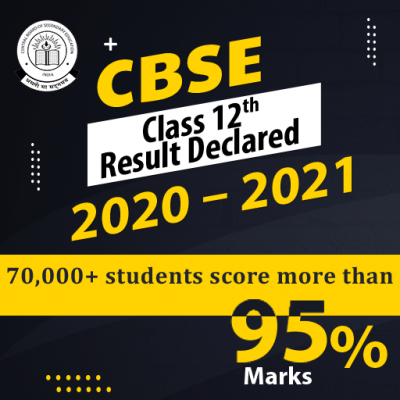 CBSE Class 12th Result Declared, 2021 – 70000 plus score 95 plus Marks