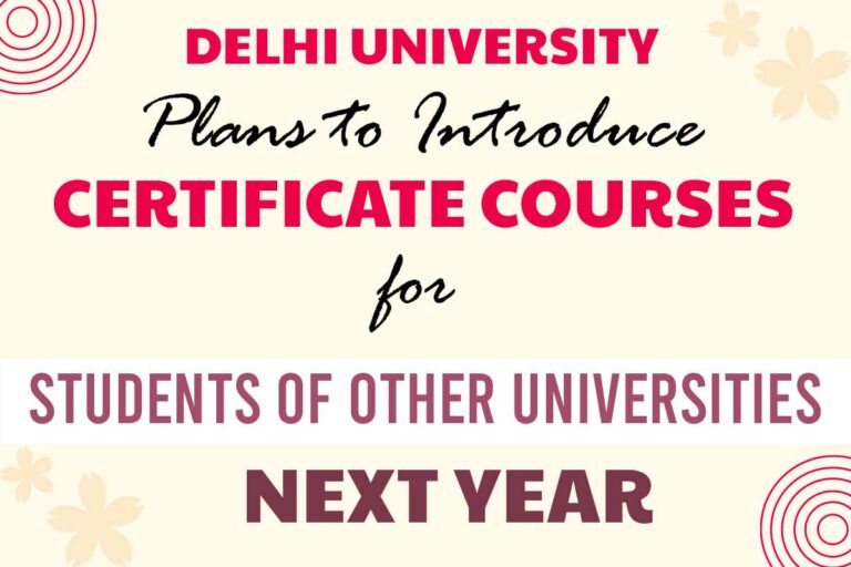 DU plans certificate courses for students of other universities