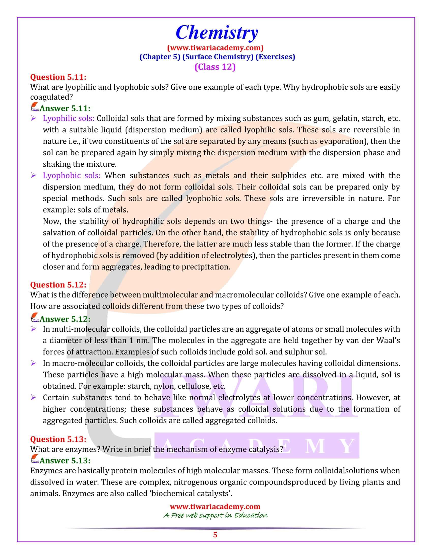 NCERT Solutions for Class 12 Chemistry Chapter 5 in Hindi and English NCERT Solutions for Class 12 Chemistry Chapter 5 in Hindi and English