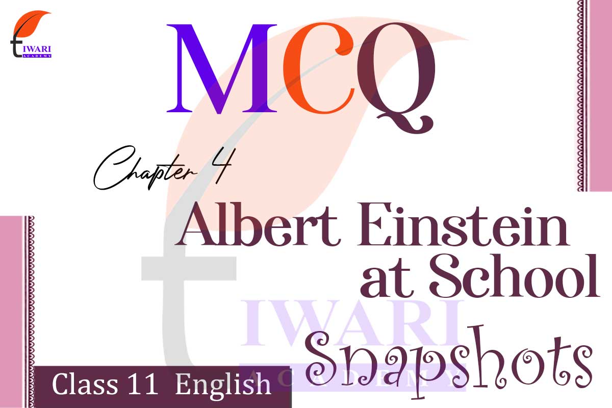 Class 11 English Snapshots Chapter 4 MCQ Albert Einstein At School class-11-english-snapshots-chapter-4-mcq-albert-einstein-at-school
