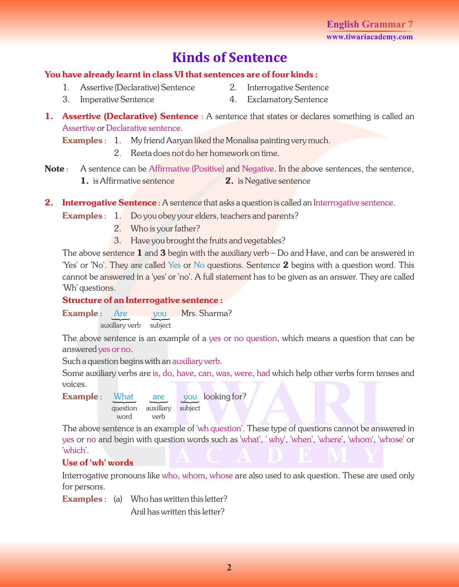 Class English Grammar Chapter The Sentence Updated For, 59% OFF Class English Grammar Chapter The Sentence Updated For, 59% OFF