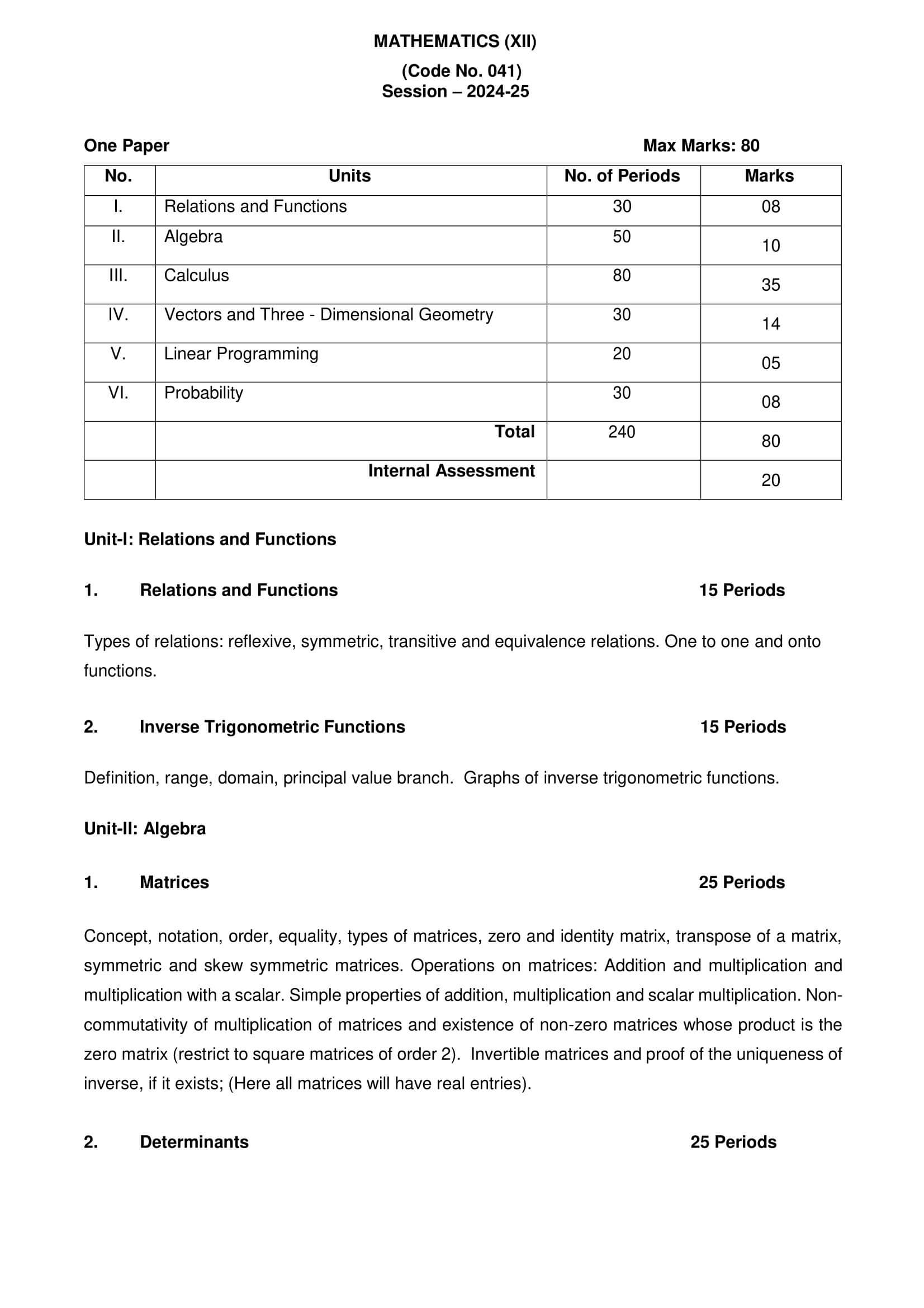 Maths NCERT Solutions for Class 12 Mathematics Exam Session 2024-25