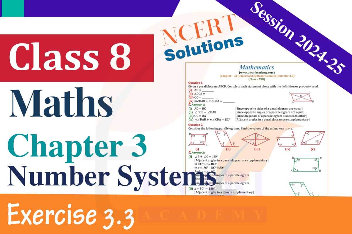 Ncert Solutions For Class 8 Maths Chapter 3 In Pdf For NCERT Solutions